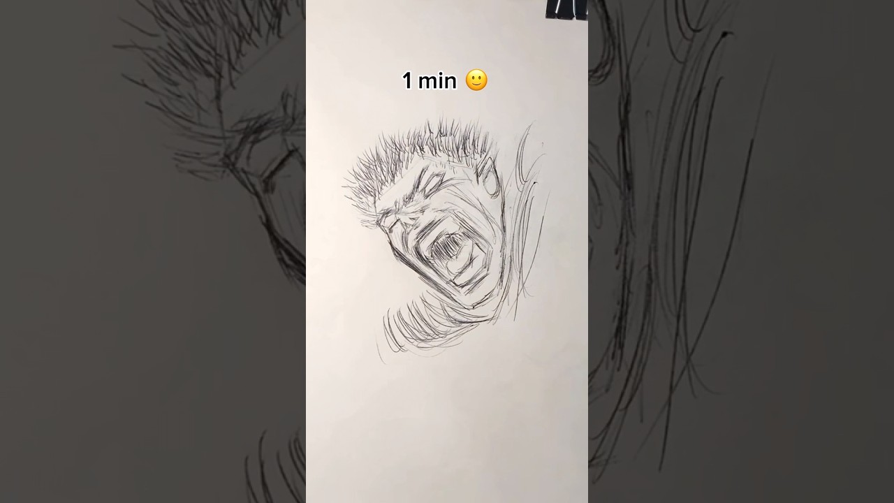 How to Draw Guts in 10sec , 10mins , 10hrs #shorts - YouTube