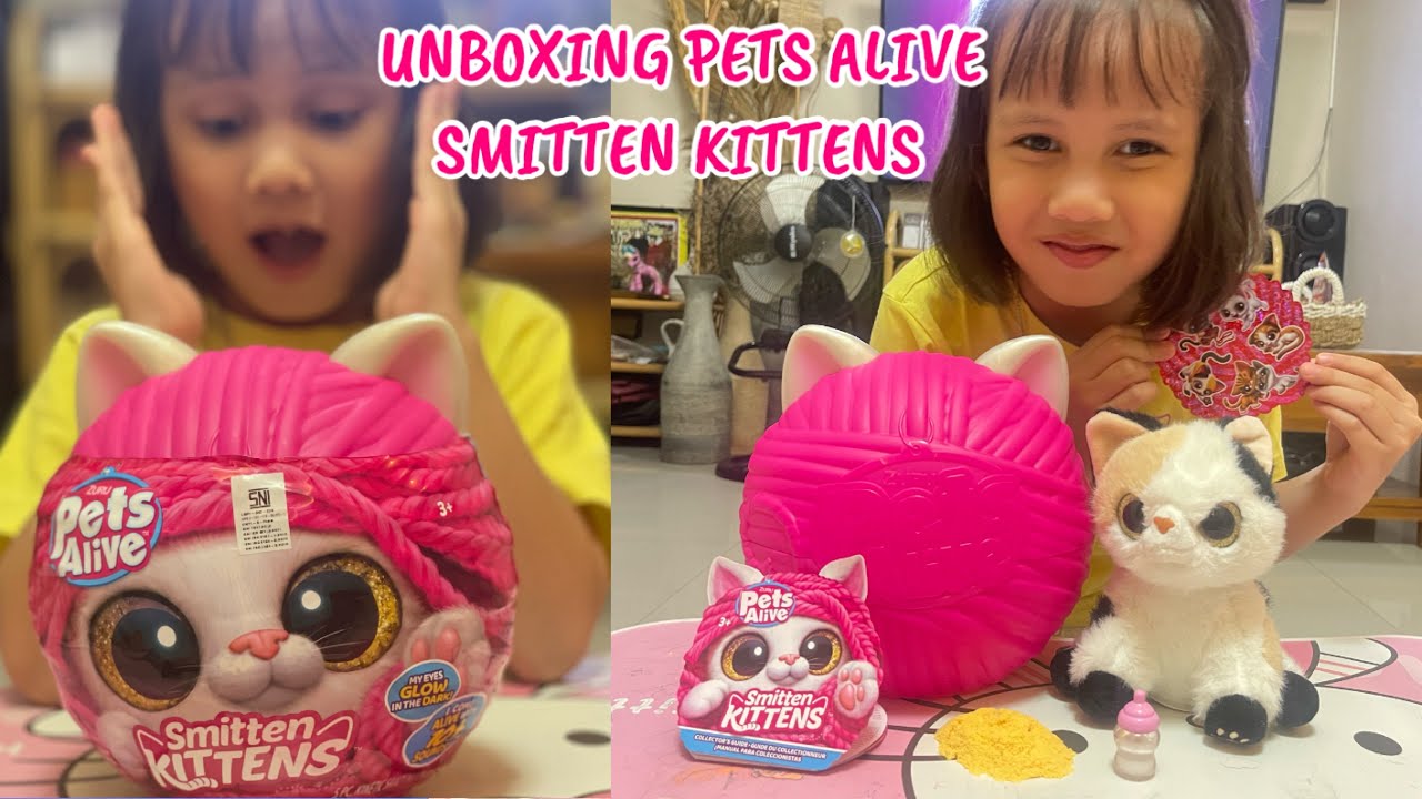 UNBOXING PETS ALIVE SMITTEN KITTENS - YouTube