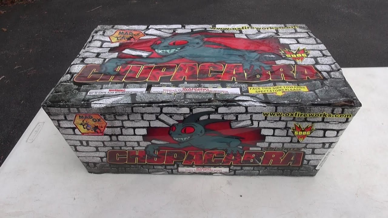 CHUPACABRA - 500G SPRINKLER CAKE - MAD OX FIREWORKS - YouTube