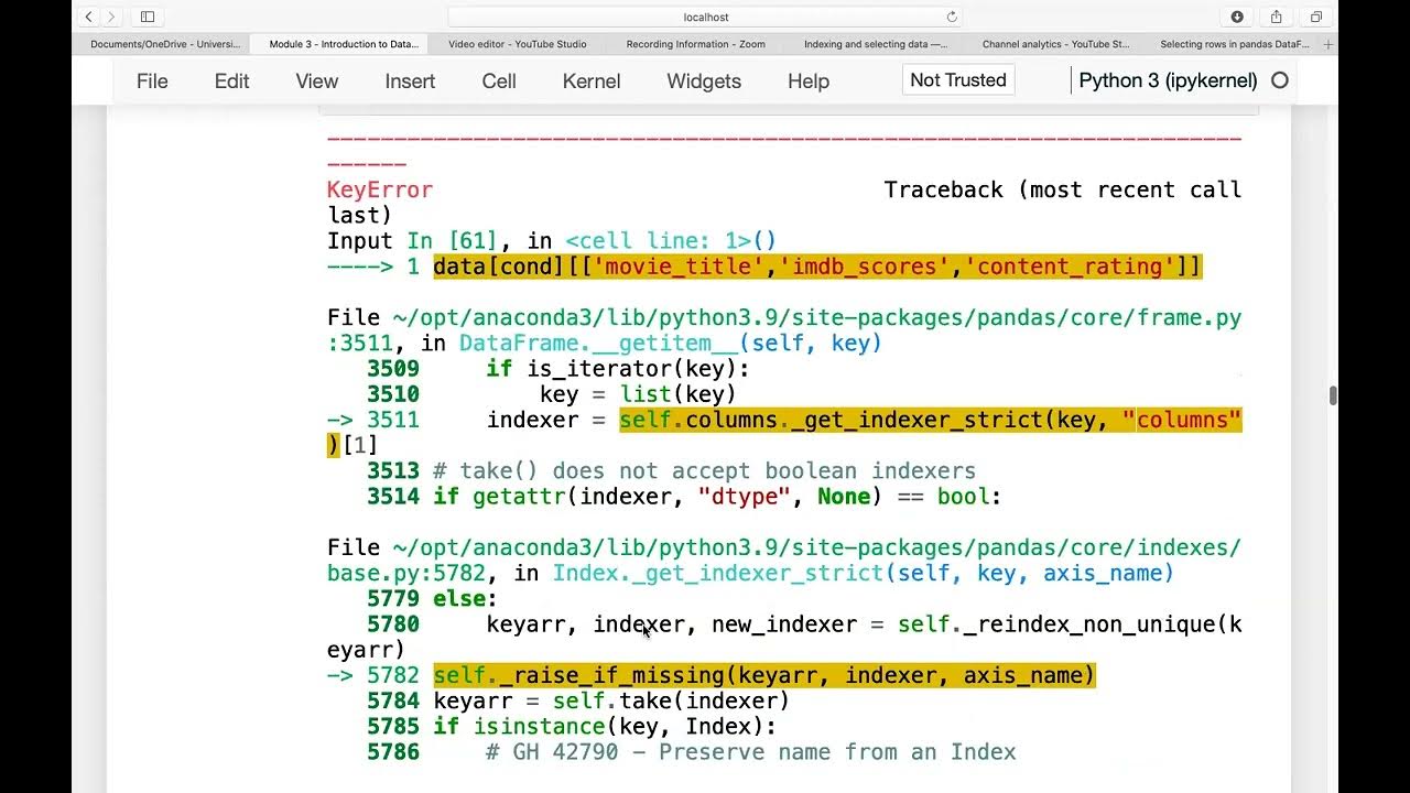 3 - Pandas Tutorial (Data Querying) - YouTube
