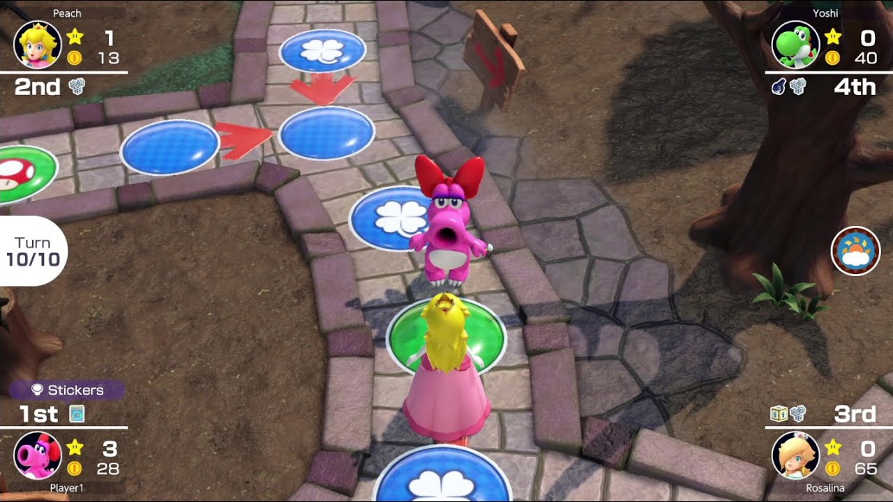 Mario Party Superstars #124 Horror Land 10 turns (Birdo Vs Yoshi Vs ...