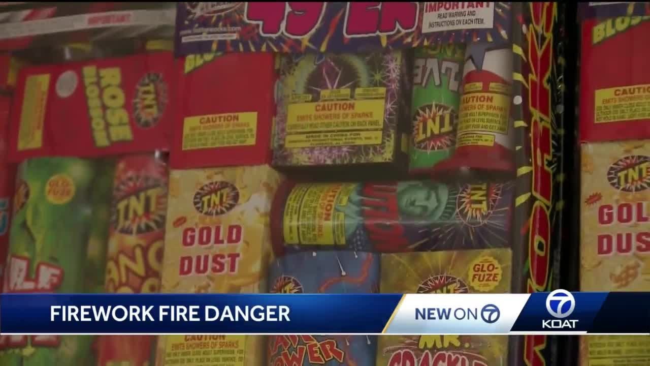 Firework fire danger in New Mexico - YouTube