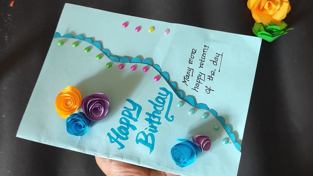 Beautiful Handmade Birthday Card | Birthday Card idea | Tutor SD - YouTube