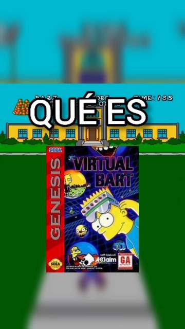 QUÉ ES VIRTUAL BART #snes #segagenesis #megadrive #simpsons #lossimpson ...