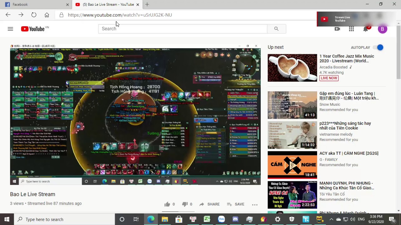 Bao Le Live Stream - YouTube