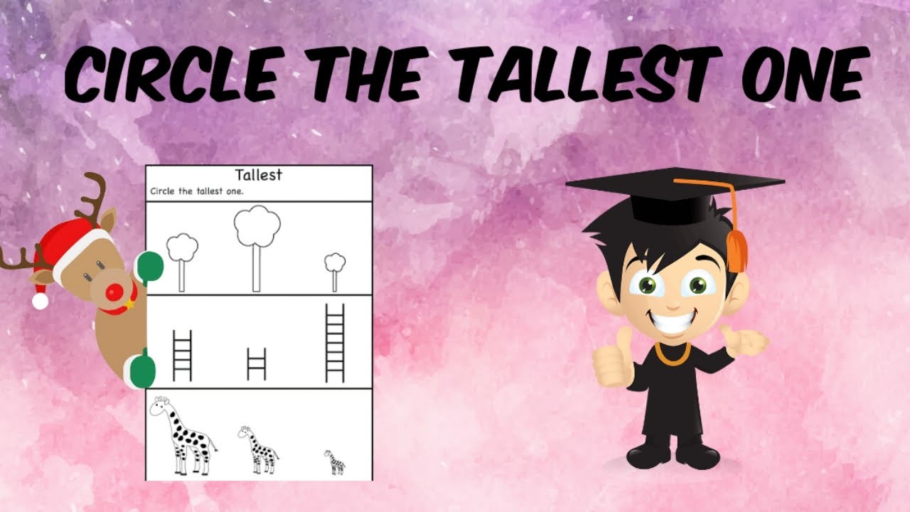 Circle the Tallest One | Activity for Nursery Students - YouTube