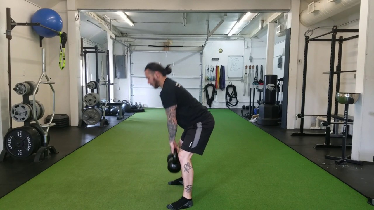 Double Kettlebell Deadlift - YouTube