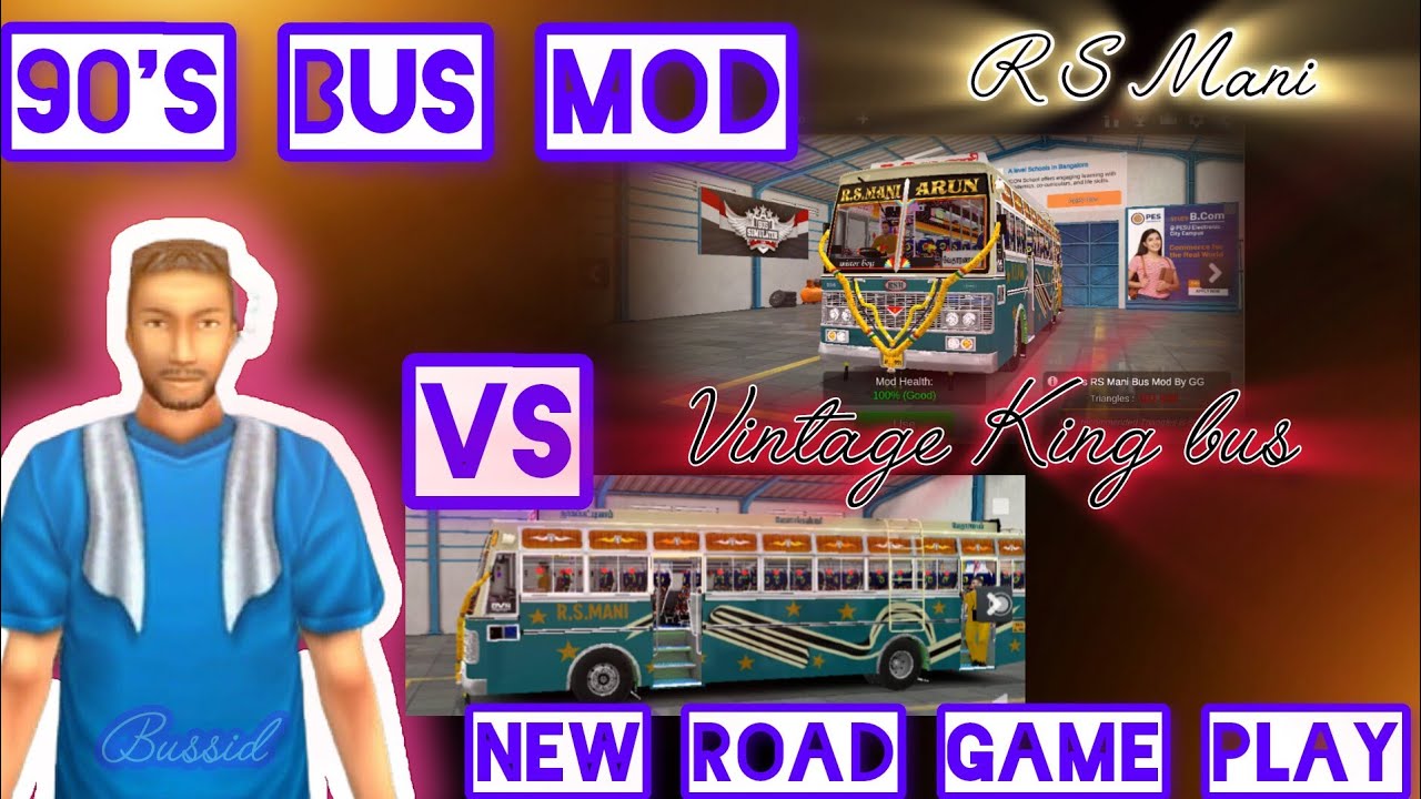 Bussid Vintage King 90 Old bus Game play Ultra Hd 4k video # ...