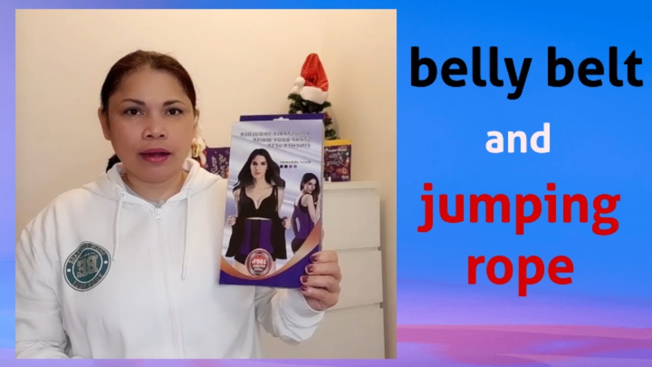 Belly belt and jumping rope for exercise - YouTube