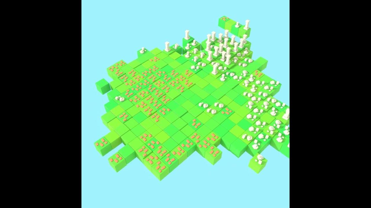 Procedural Tile Map Generation In Blender Youtube