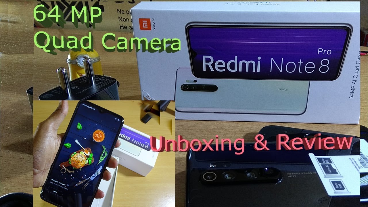 Mi Note 8 Pro Unboxing & Review with 64 MP Quad Camera test - YouTube