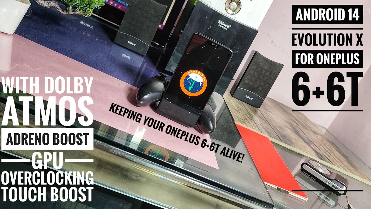 oneplus 6 and 6t android 14 custom rom evolution X indepth review: custom rom for gaming. - YouTube