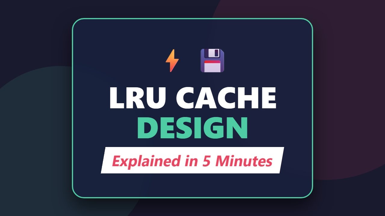 LRU Cache Design - System Design & Coding Interview Problem - YouTube