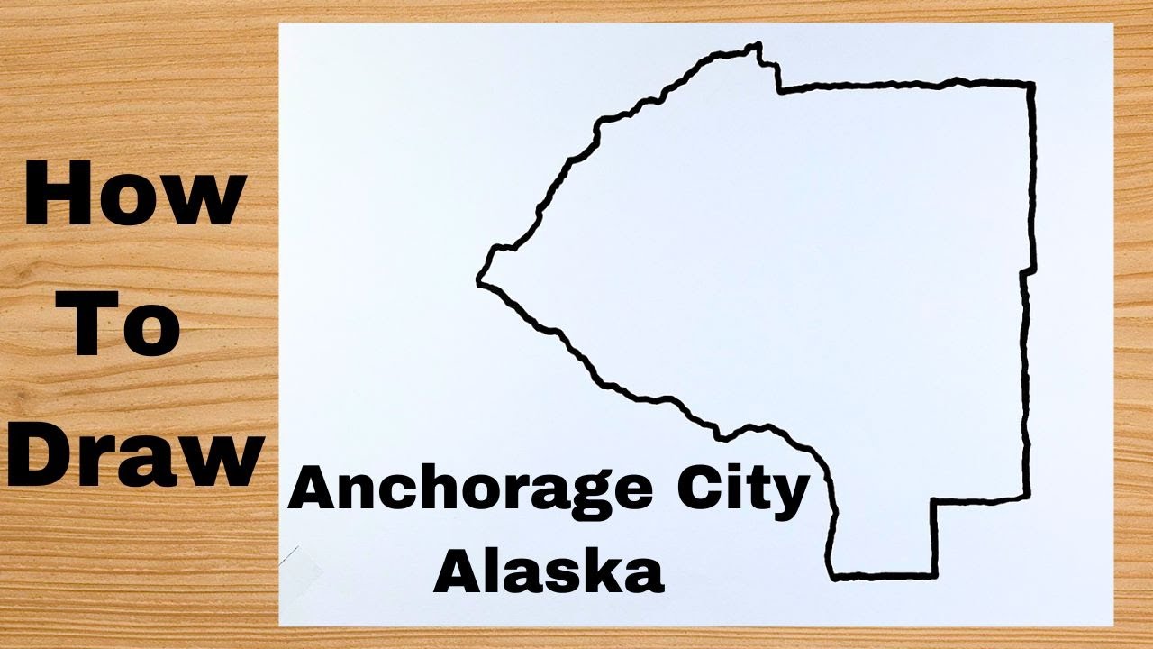 Drawing Anchorage City Map - United States of America - YouTube