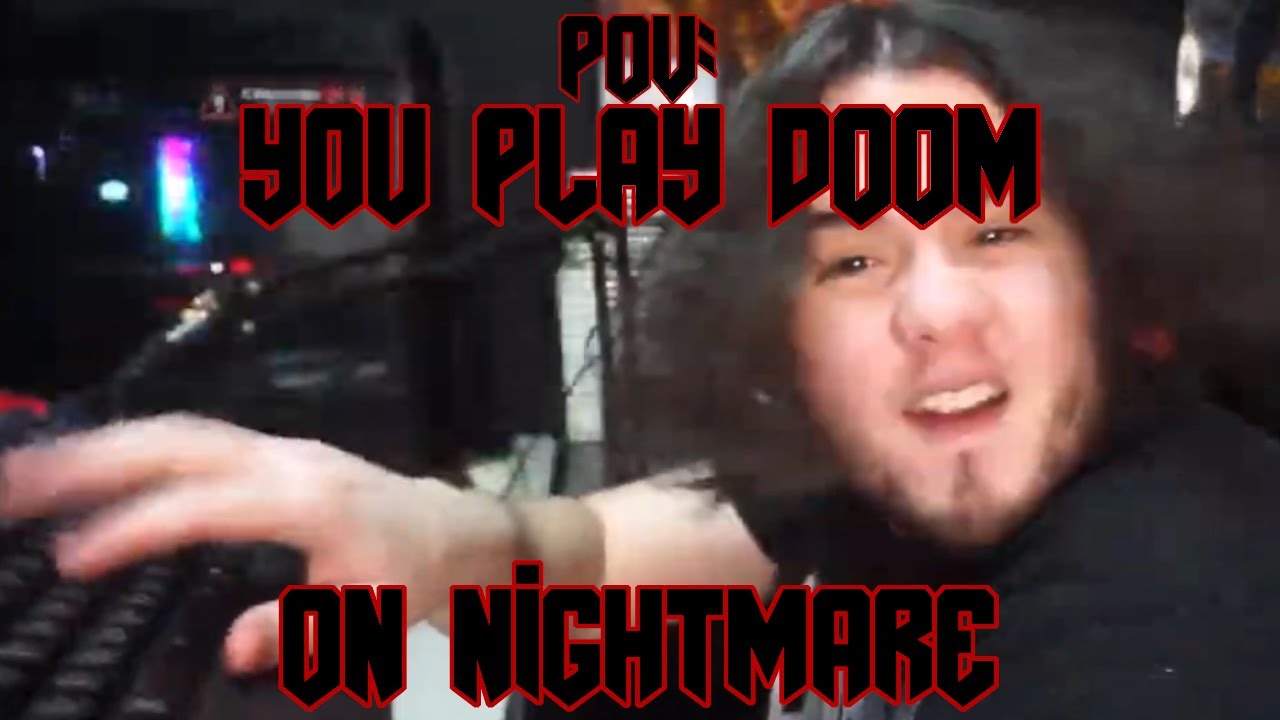 Midnight playing DOOM green screen - YouTube