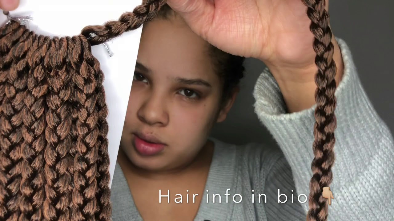 Single Braid Faux Box Braids - YouTube