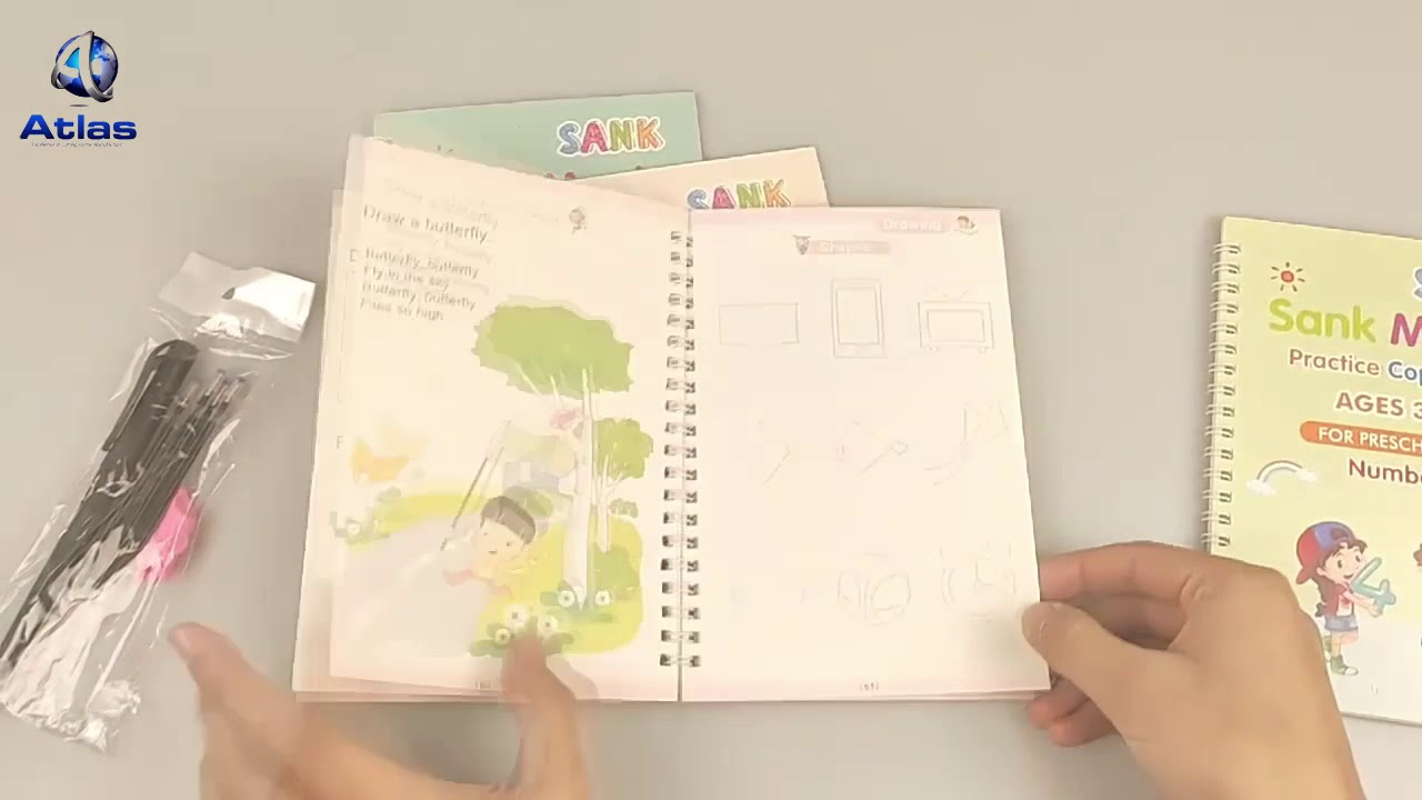 🔥🔥Cuaderno mágicos reutilizables para niños Sank®Magic🔥🔥 - YouTube