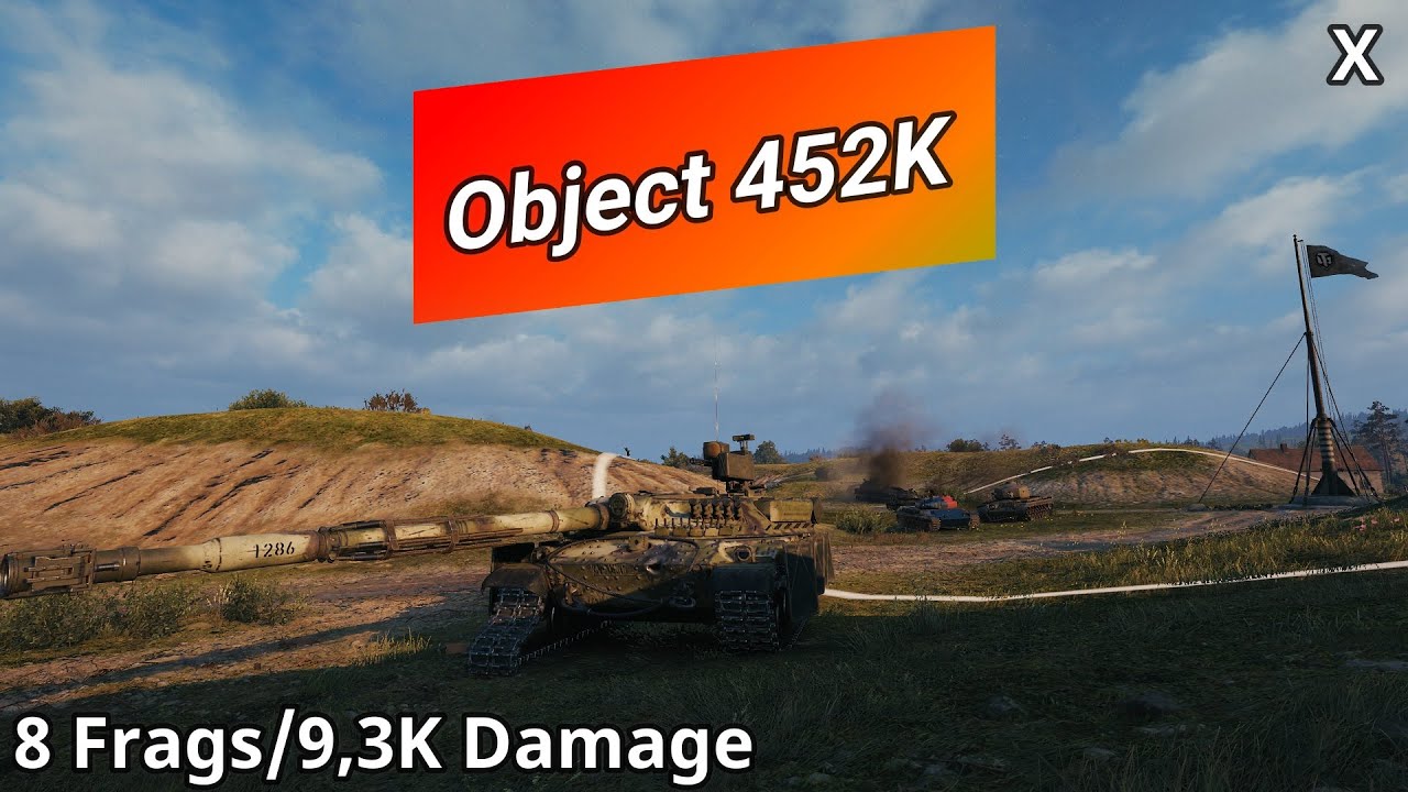 Object 452K (8 Frags/9,3K Damage) | World of Tanks - YouTube