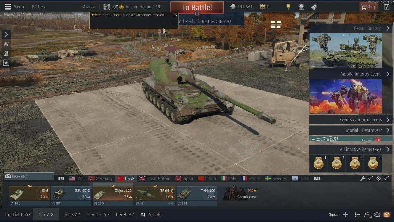 War Thunder Object 120 Experience Game Play 4K PS5 - YouTube