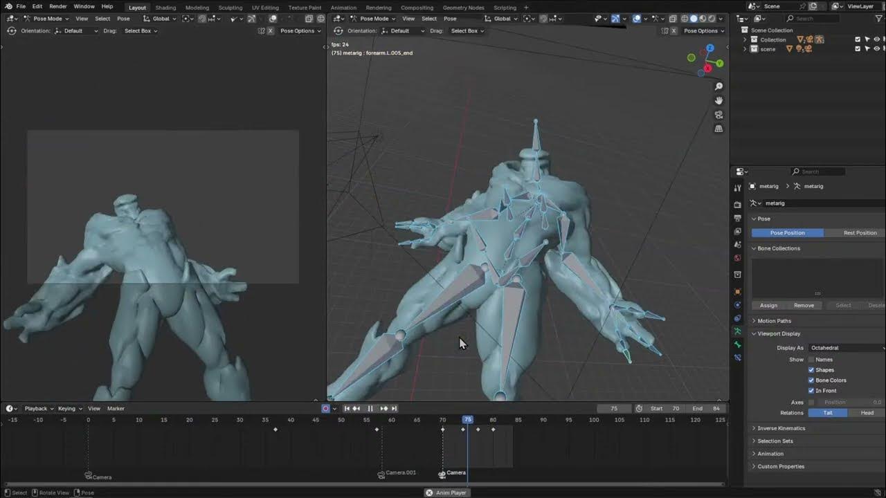 Remaking jogo vs sukuna in blender 3D part 1 - YouTube