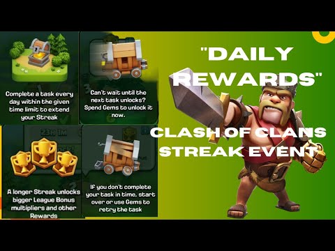 Streak Event Strategies: How to NEVER Miss a Day in CoC #coc #trending ...