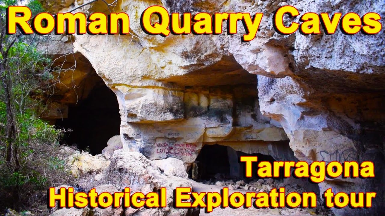 Roman Quarry Caves (Tarragona, Catalonia) Exploration tour (Spain) # ...
