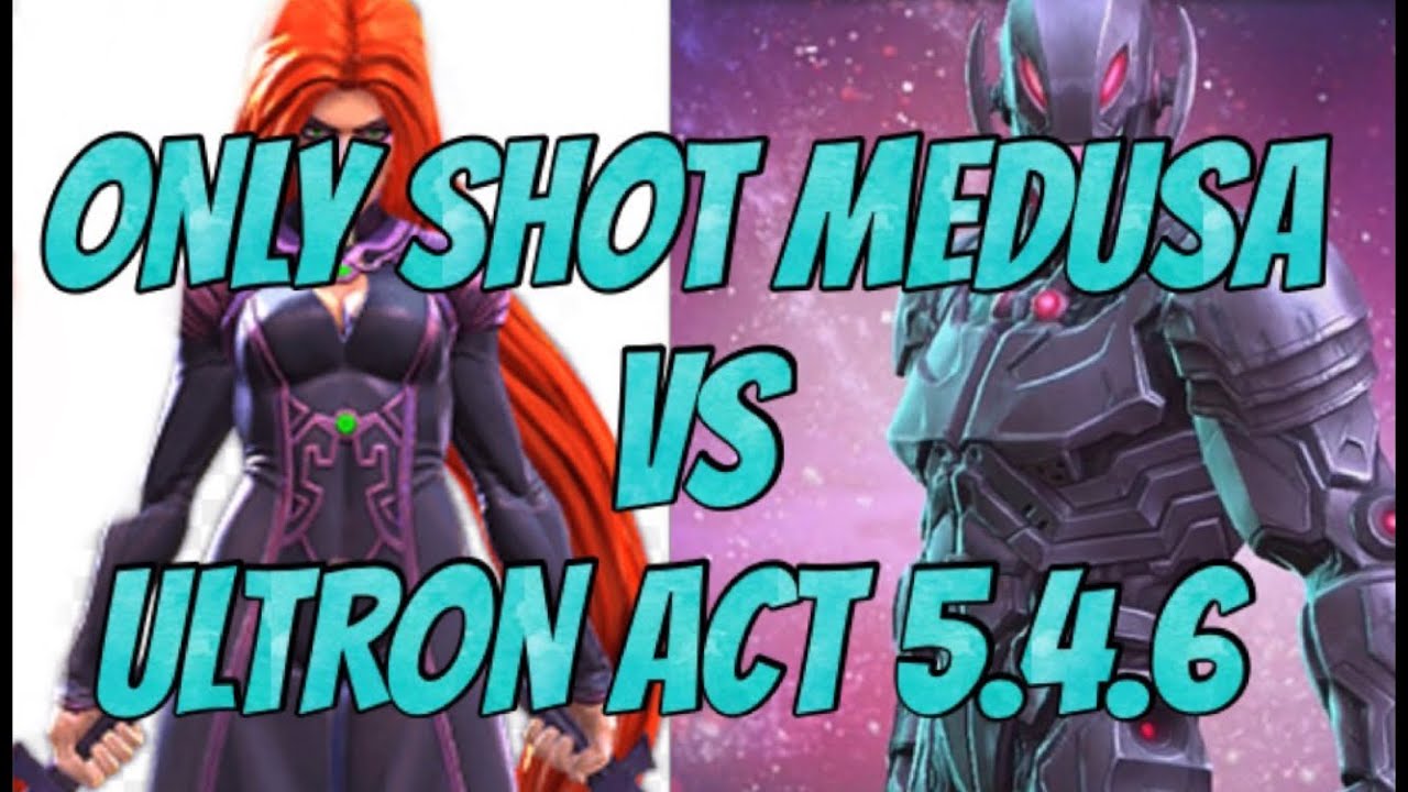 Mcoc 4 Star Medusa vs Classic Ultron act 5.4.6 / Marvel Contest of ...