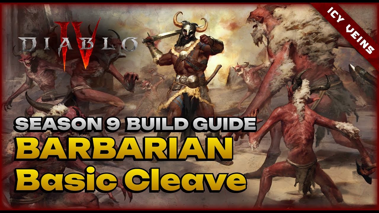 Diablo 4 Basic Cleave Barbarian - Season 9 Build Showcase - YouTube