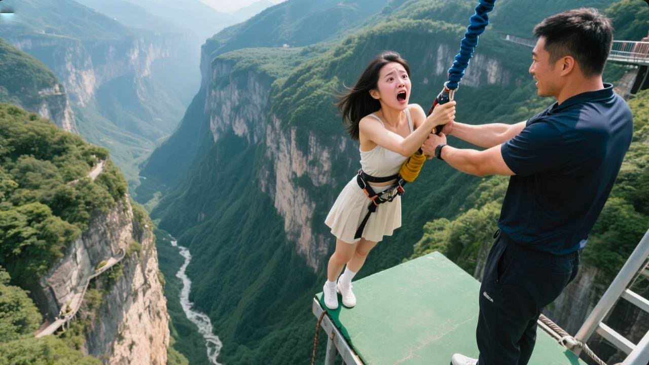 Bungee Jumping With Rope In Beautiful Place:Asmr Bungee Jumping - YouTube