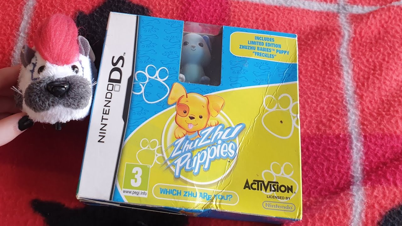 Zhu Zhu Pet Unboxing - Freckles and the Zhu Zhu Puppies DS Game - YouTube