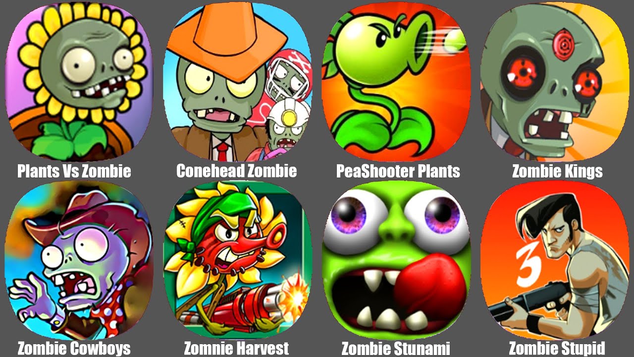 Plants Vs Zombie,Coneheed Zombie,PeaShooter Zombie,Zombie Kings,Zombie ...
