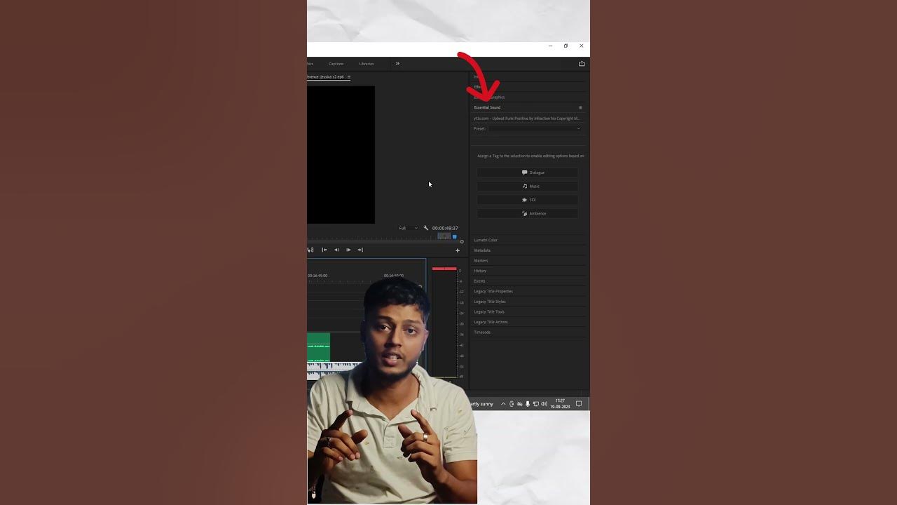 🎬📽Automatically duck dialogue against music in Premiere Pro! 🦆| vfx KK | #premierepro #editing ...
