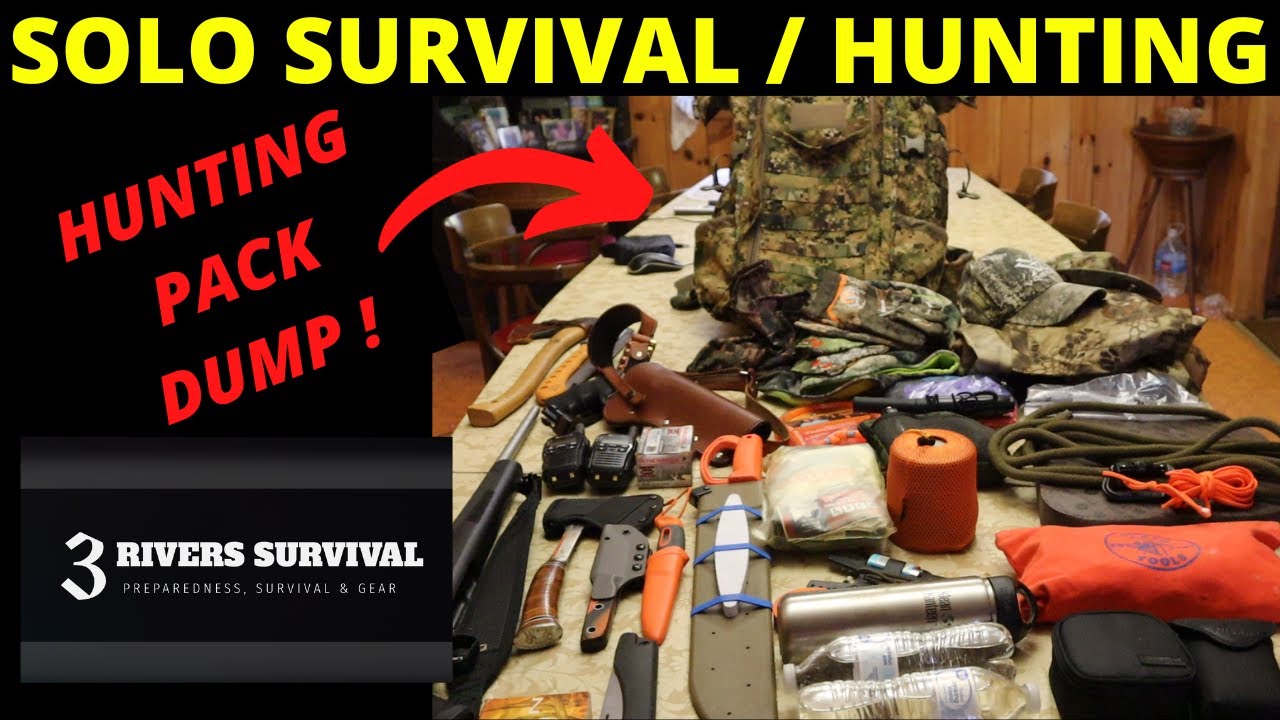 Solo Survival Hunting 2023 Hunting Gear and Pack Dump - YouTube