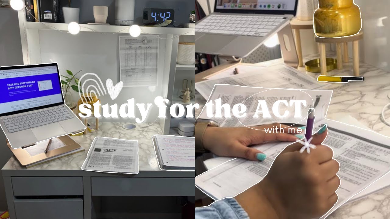 study for the ACT with me//study planner, strategies, + more | studying ...