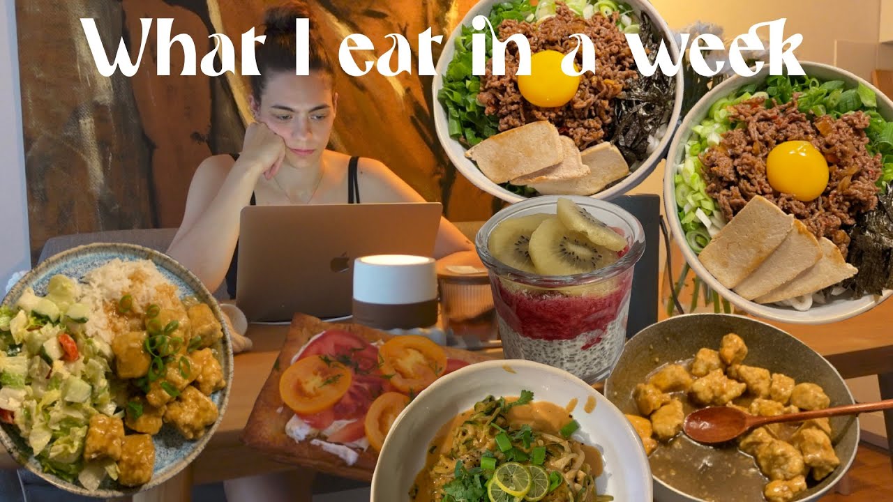 What I eat in a week ・a relaxing selfceare vlog, asmr cooking, easy and ...