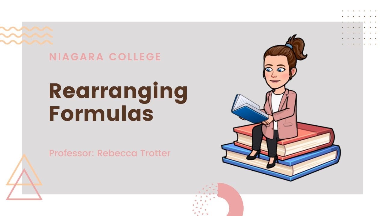 Rearranging Formulas - YouTube