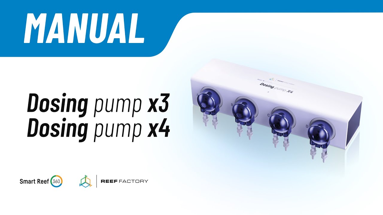 Dosing pump x3 and x4 - user manual | device assembly, configuration, calibration and more ...