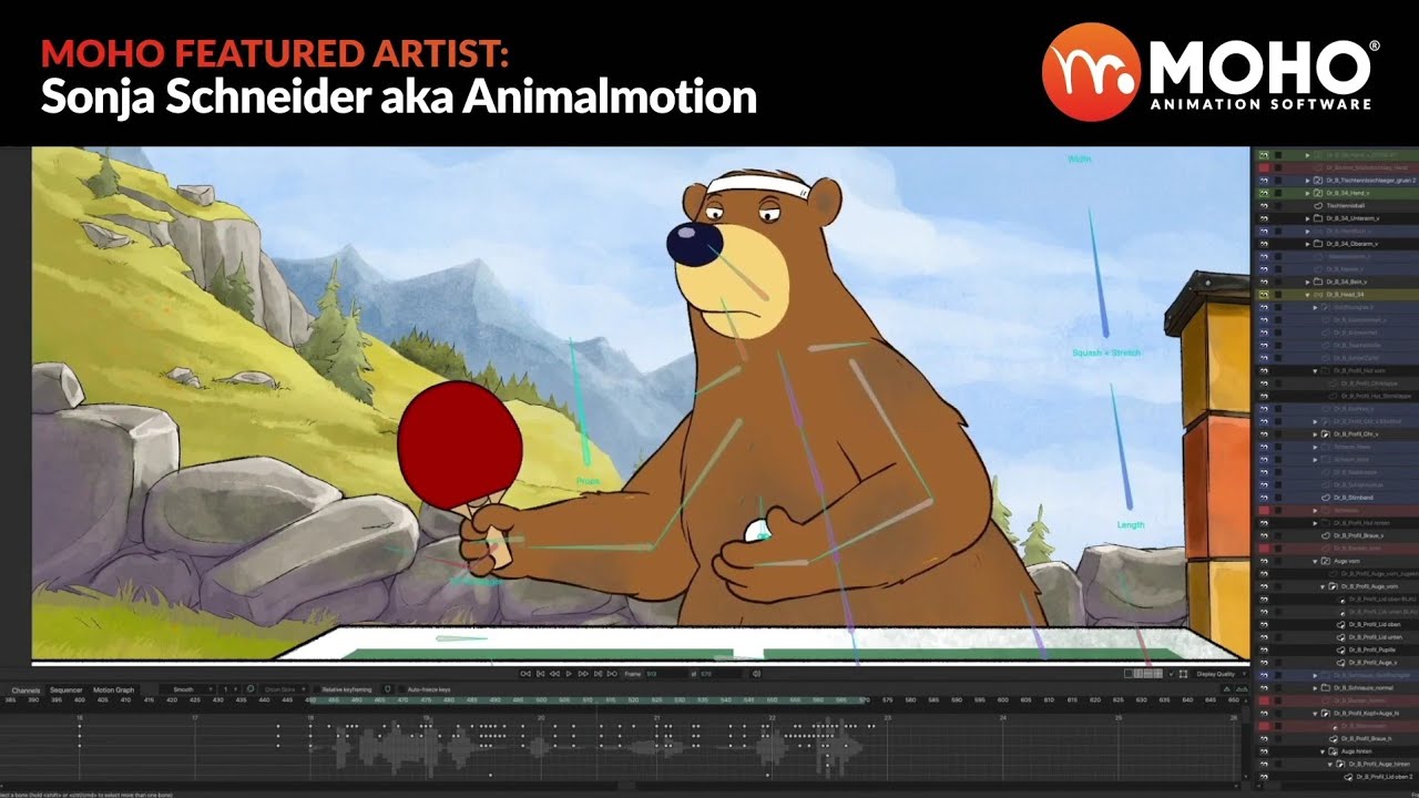 Moho Pro featured artist - Showreel with rigging insights - YouTube
