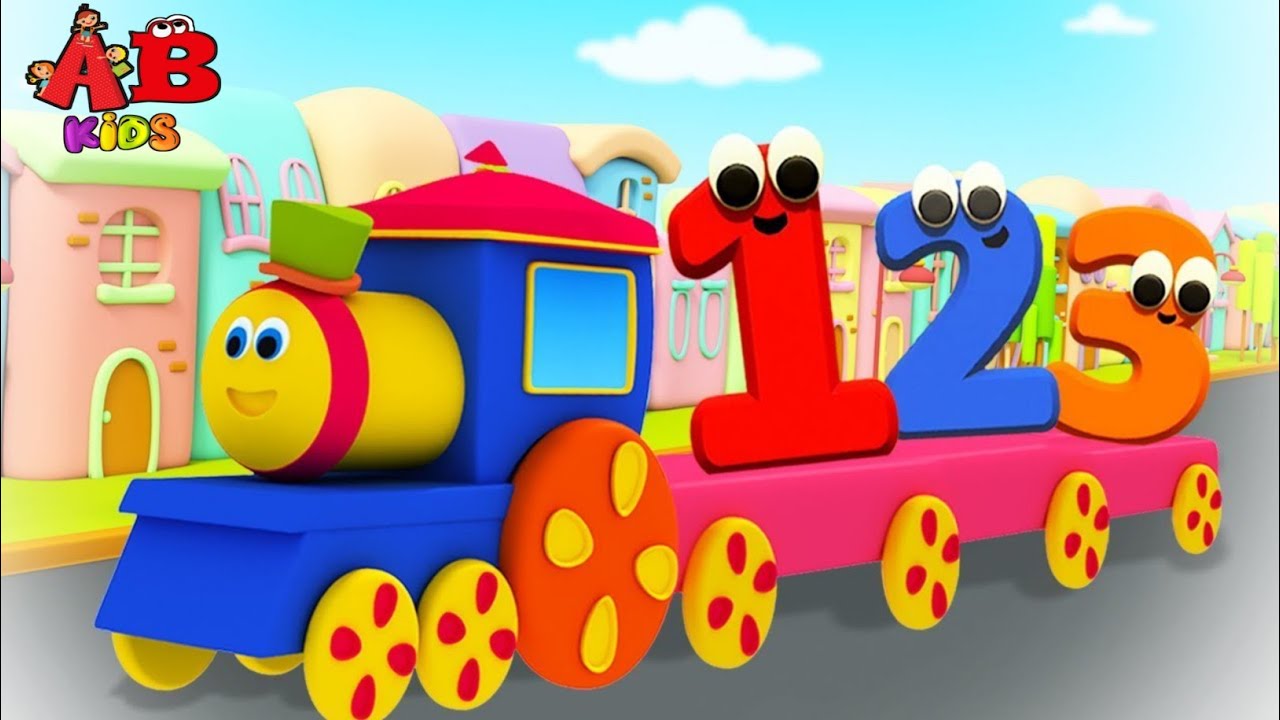 123 Learning Train Cartoon Video / 123 Rhymes / AB KIDS - YouTube