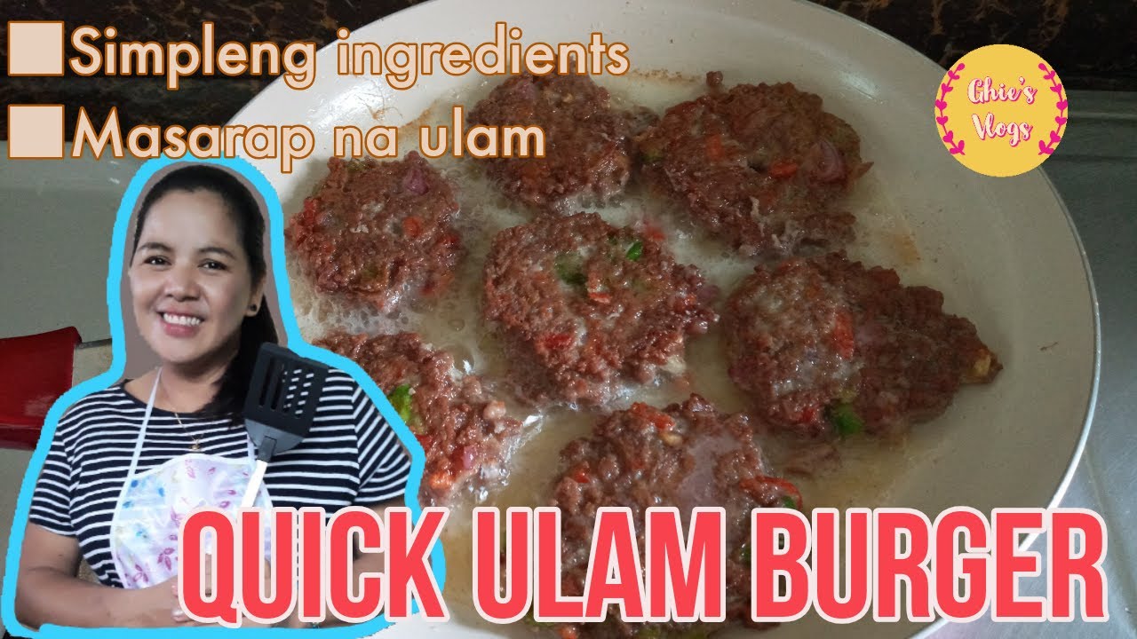ULAM BURGER! Simpleng pagluluto? Paano?!| Step-by-step tutorial | Ghie ...