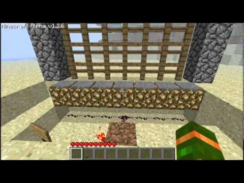 Minecraft - Craftbook Gate Redstone Wiring - Basics, Automatic, and Remote Controlled - YouTube