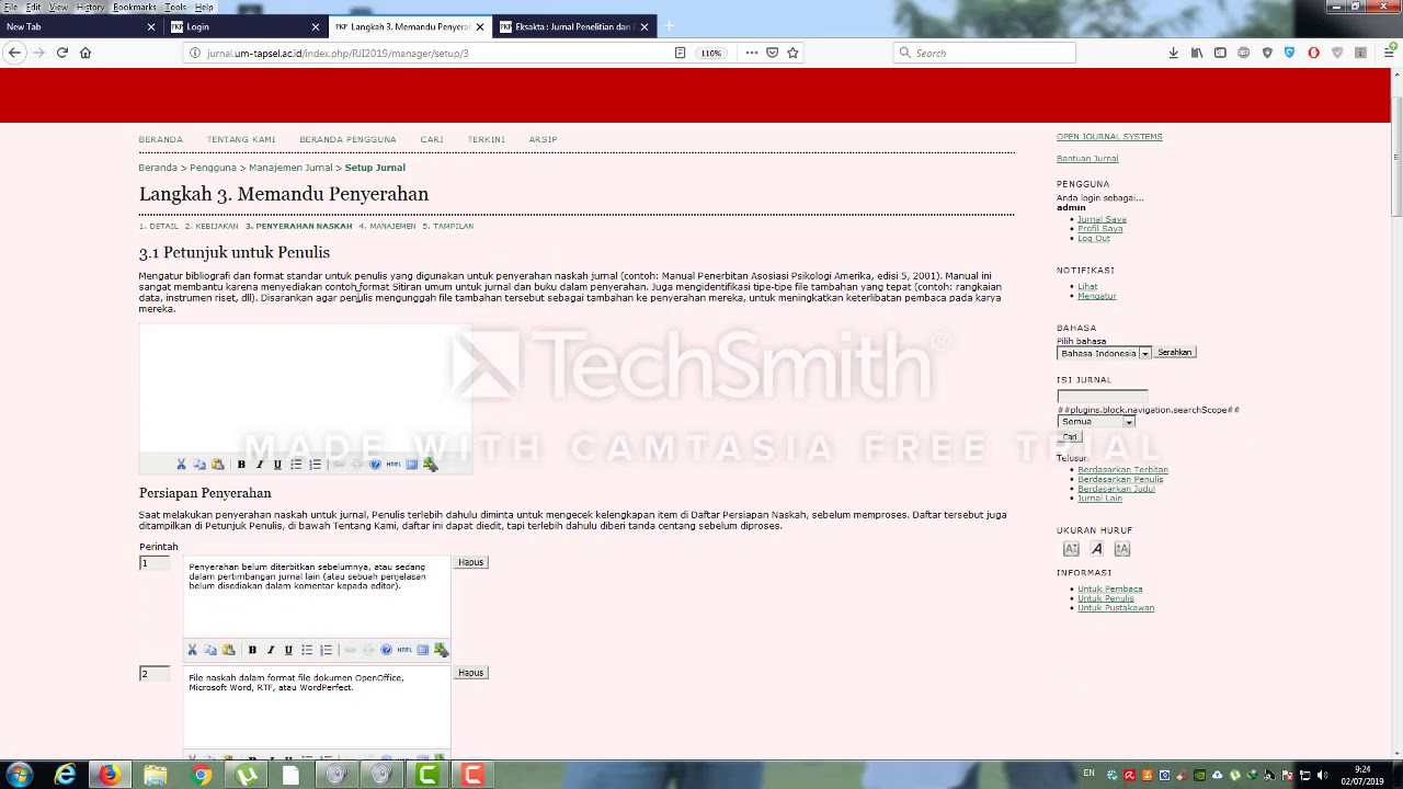 Setup Jurnal di OJS 2 - YouTube