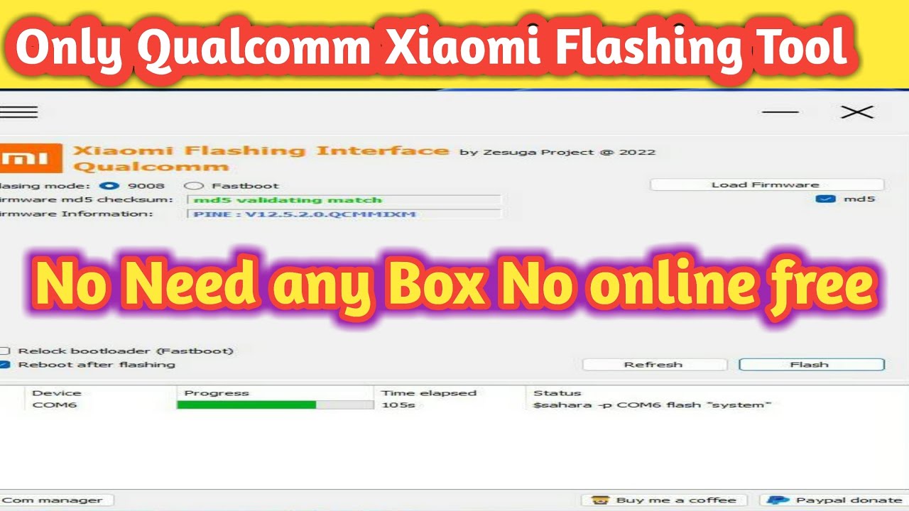 Xiaomi Flashing Interface Tool / Only Qualcomm mi mobile phone /No Need ...