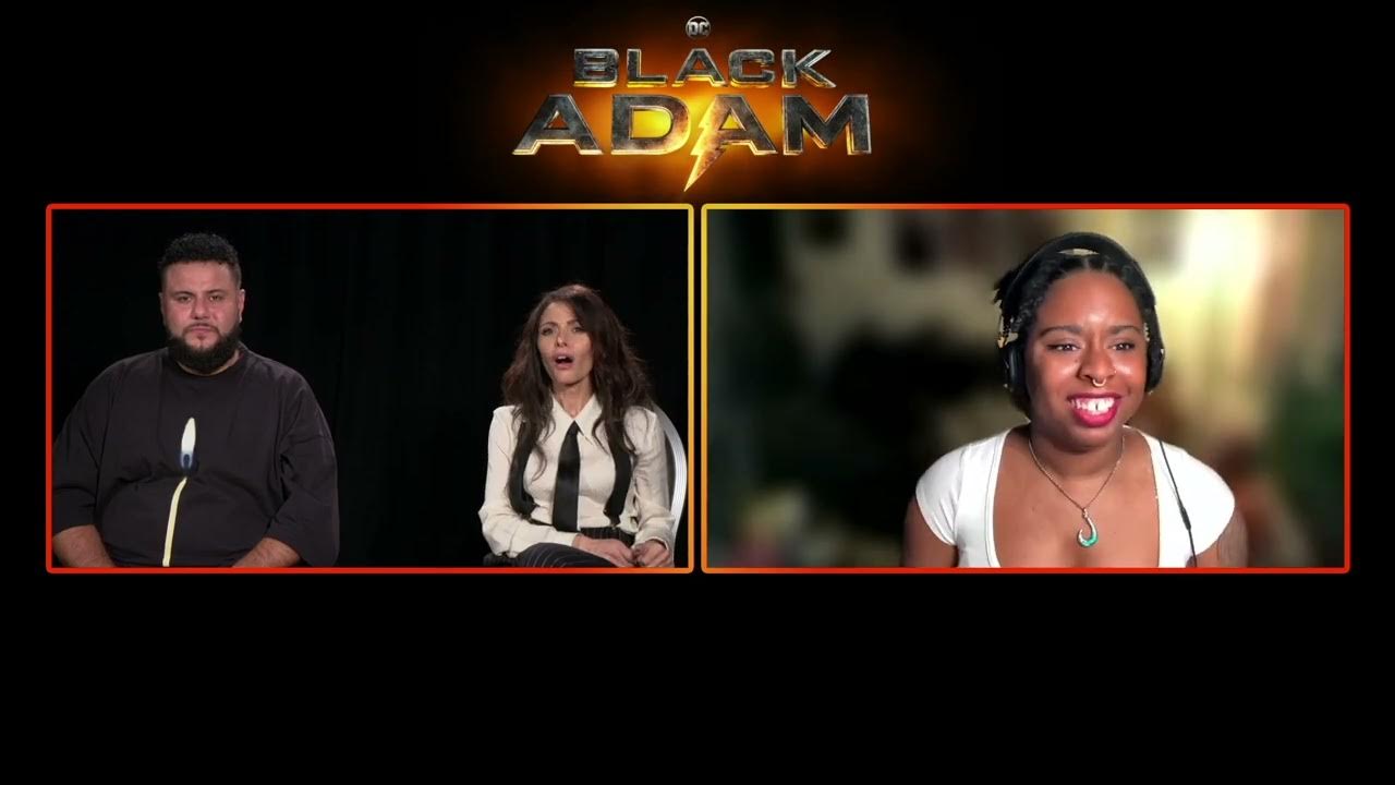 Sarah Shahi And Mohammed Amer Talk Black Adam Youtube