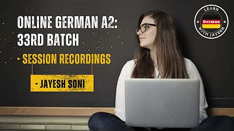 A2 - 33rd Batch - Jayesh Soni - Class Recordings - YouTube