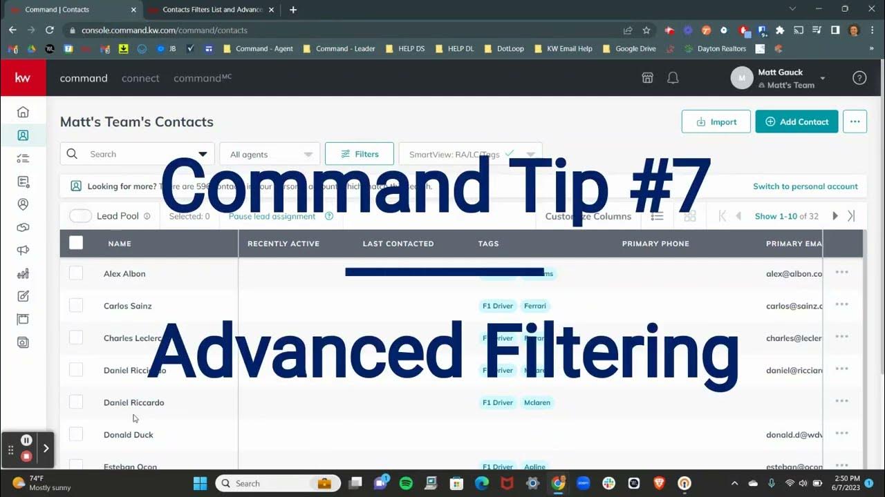 Command Tip #7 - Advanced Filtering - YouTube