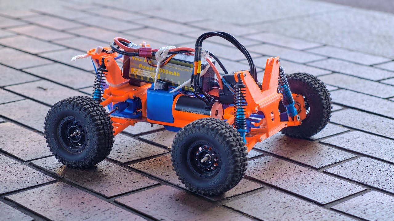 The Vortex - 3d printed RC car: First Test Run - YouTube