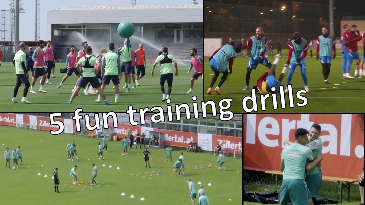 5 FUN DRILLS to use in your warm up - YouTube
