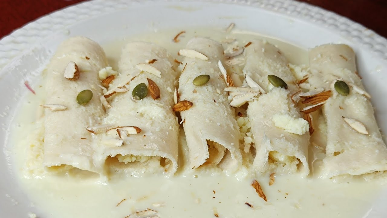 Eid special recipes l मावा रोल ब्रेड पुडिंग l easy sweet recipe for Eid ...