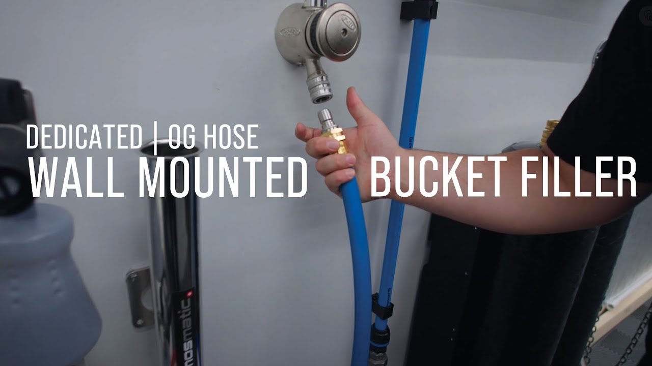 Dedicated Wall Mounted Bucket Filler | OG Garden Hose - YouTube